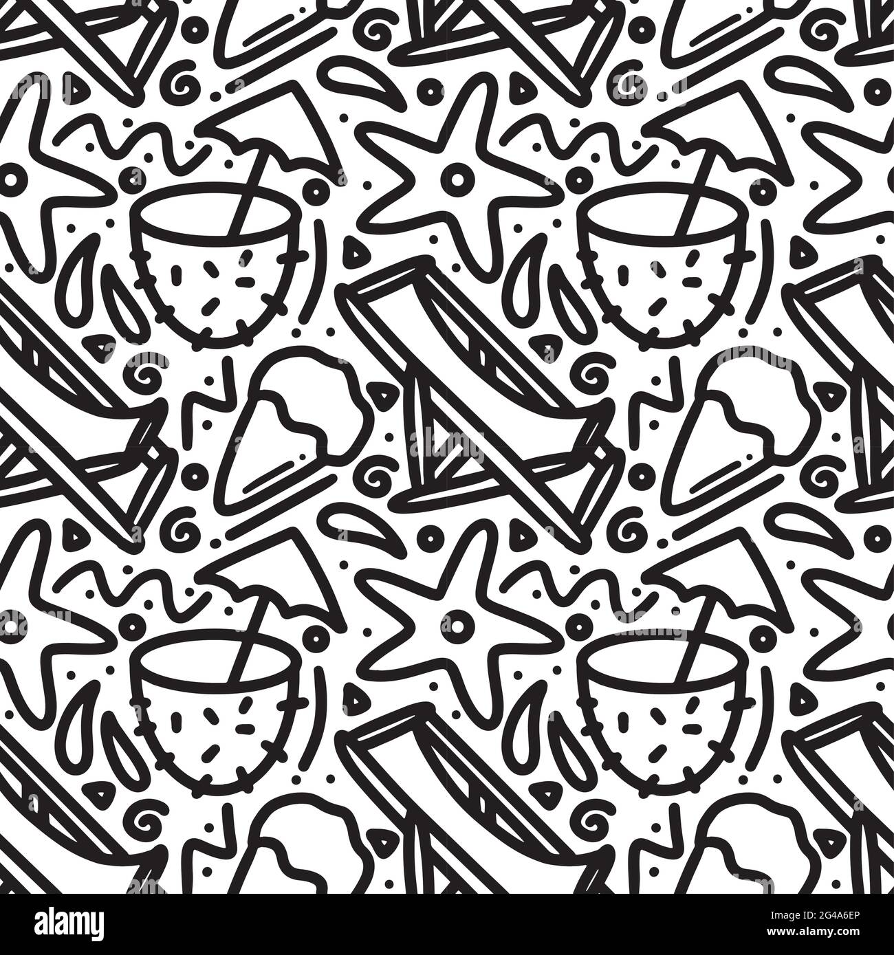 Summer beach idea Black and White Stock Photos & Images - Alamy