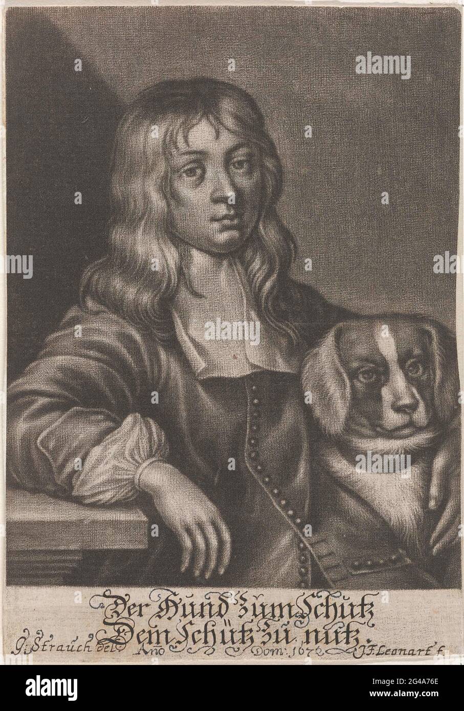 Portrait of dude Baltas. Schütz; Der Hund Zum Schütz / Dem Schütz Zum ...