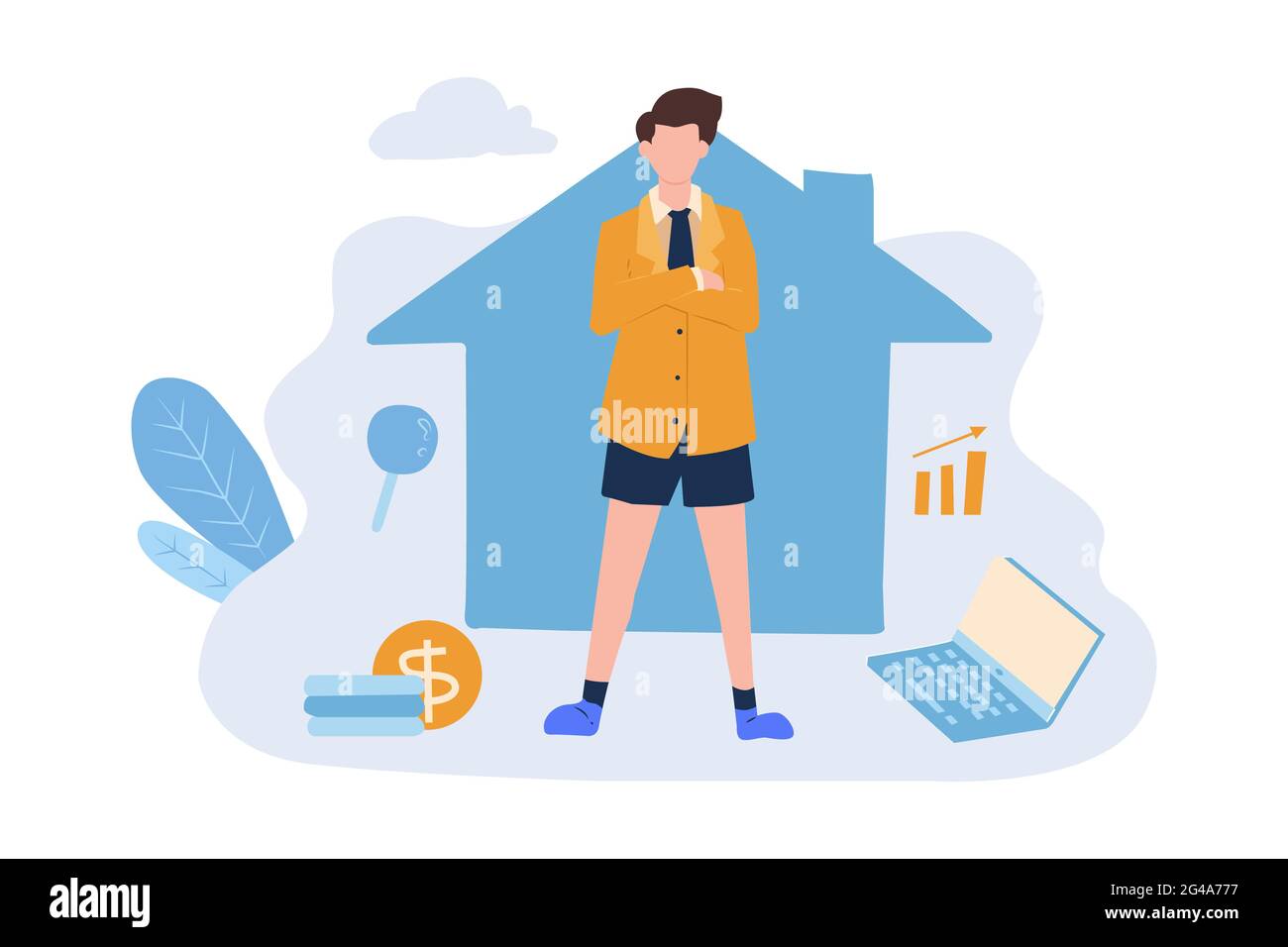 Man crossed hand on Stock Vector Images - Alamy