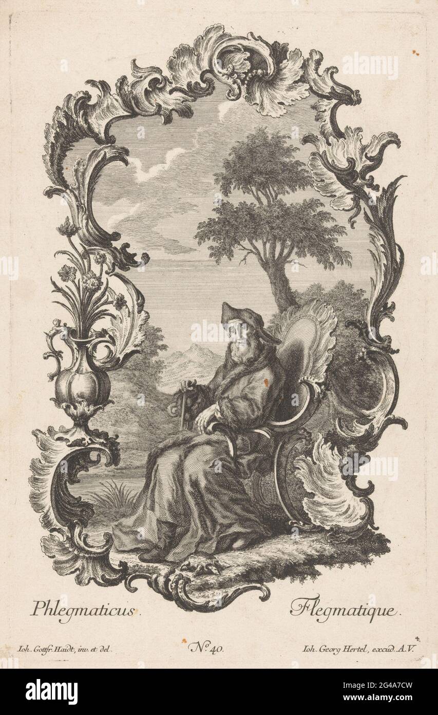 Personification of the phlegmatic temperament; Phlegmatist ...