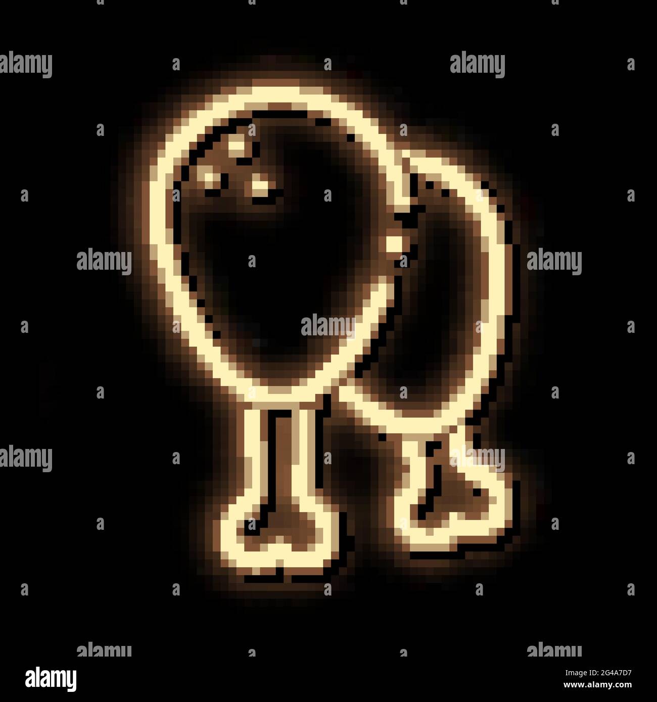 Chicken meat neon sign Stock Vector Images - Alamy