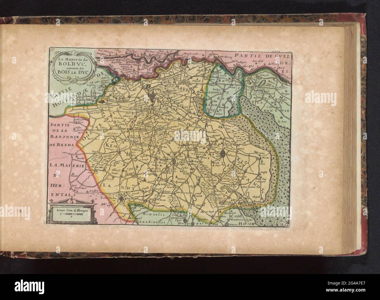 Map of the Meierij van 's-Hertogenbosch; La Mayerie De Boldvc ...