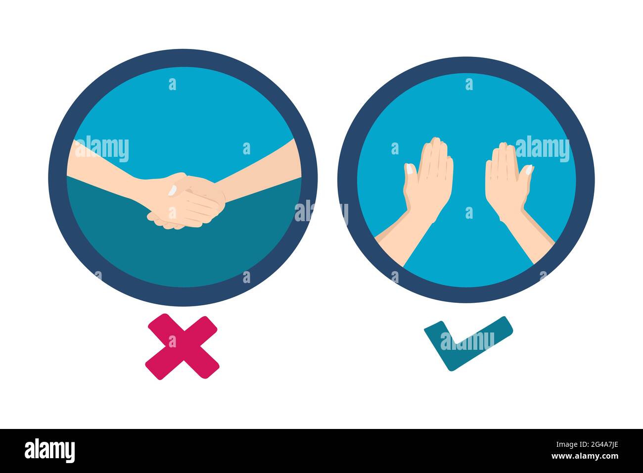 Shake hands vector line hi-res stock photography and images - Alamy