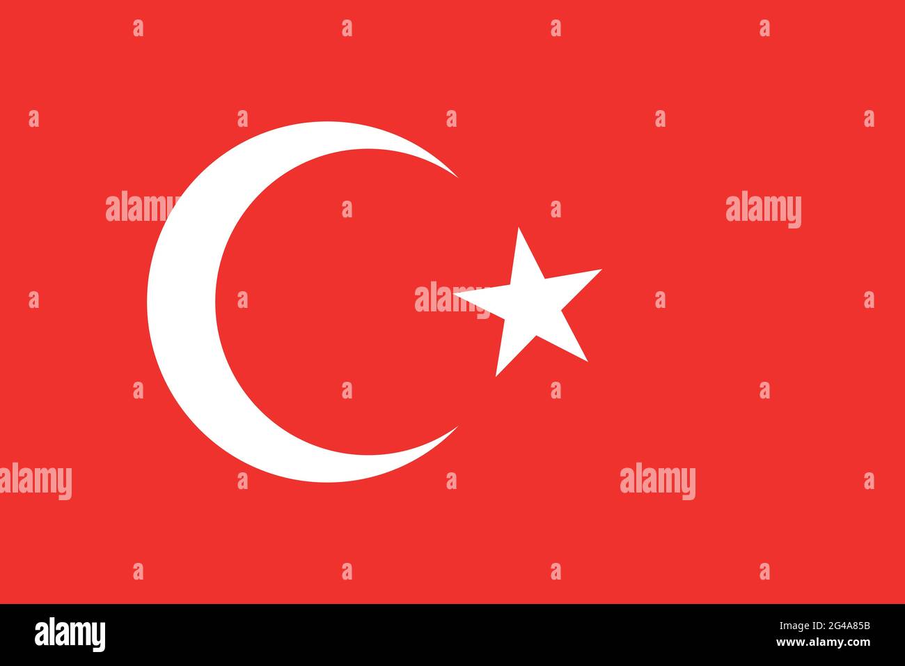 The national flag of the country of Turkey Stock Vector Image & Art - Alamy