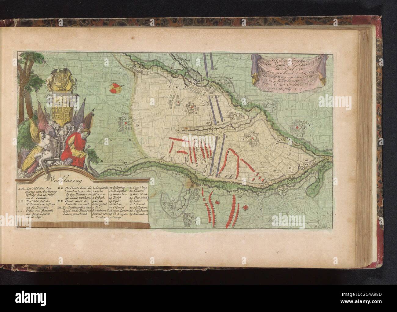 Break through the French lines in Brabant, 1705; The through through ...