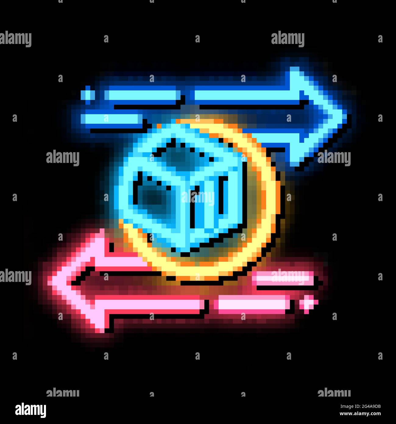 Shipping glowing neon sign hi-res stock photography and images - Alamy