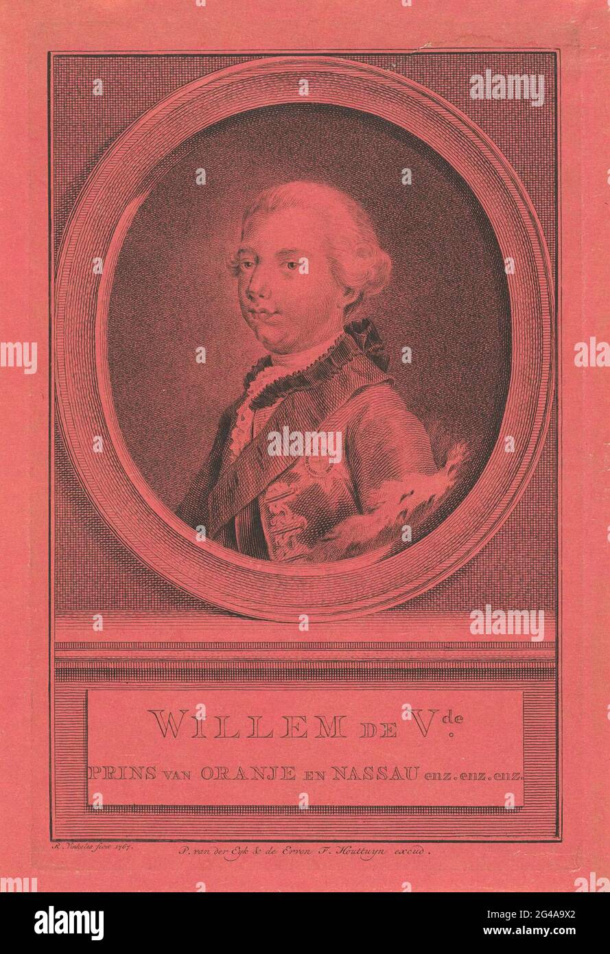 Portrait of Willem V, Prince of Orange-Nassau. Portrait of Willem V in ...