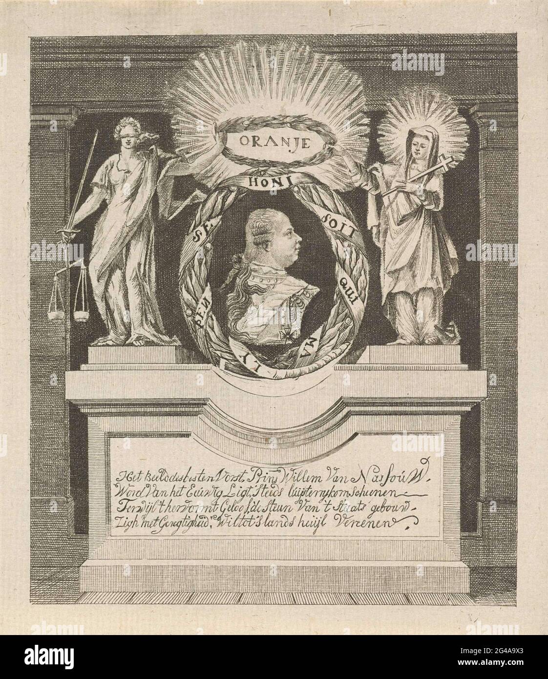 Portrait of Willem V, Prince of Orange-Nassau. Portrait of Willem V in ...