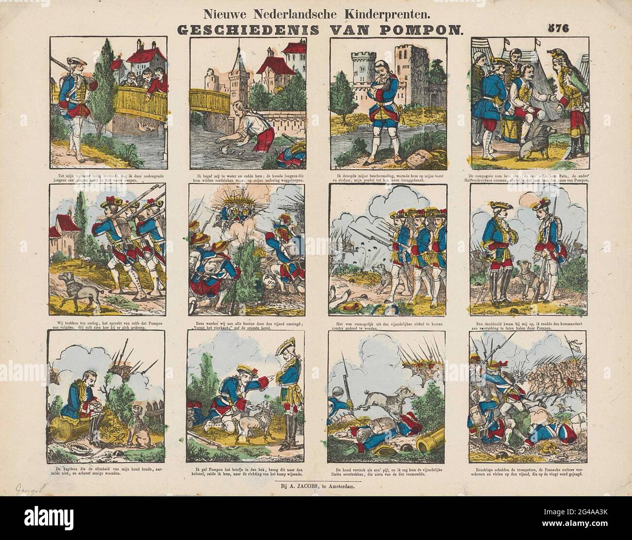 History of Pompon; New Dutch childrens prints. Sheet with 20 ...