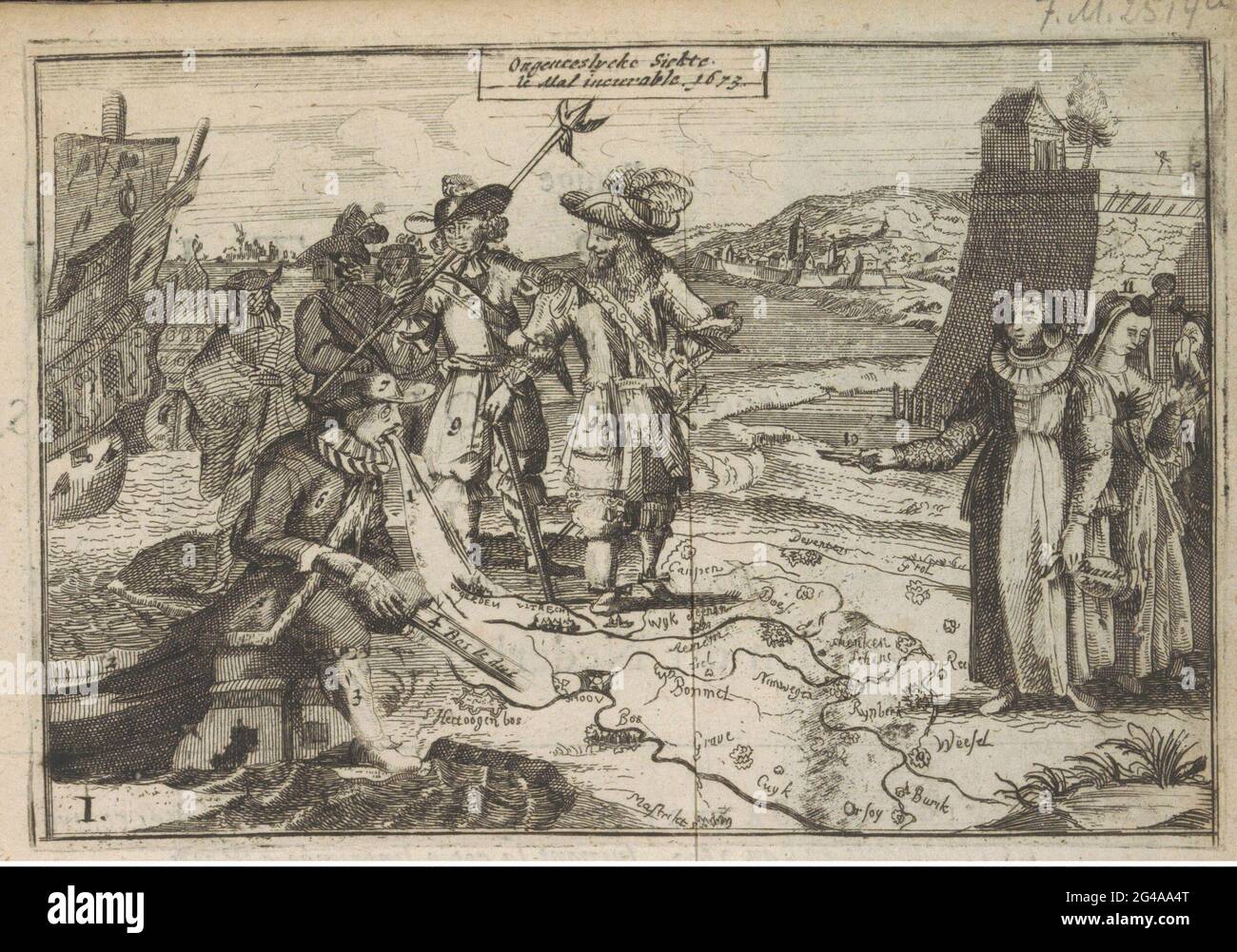 The incurable disease, 1673; Ingenealycke Siekte / Le Mal Incurable ...