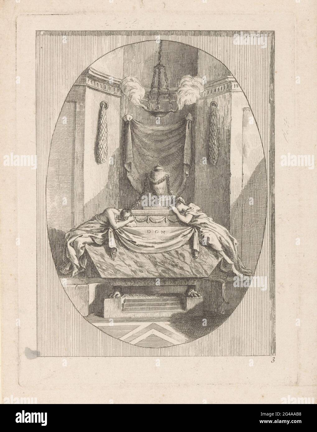 Tomb with column in Nis; Livre De Tombeaux. A tomb with a column in a ...