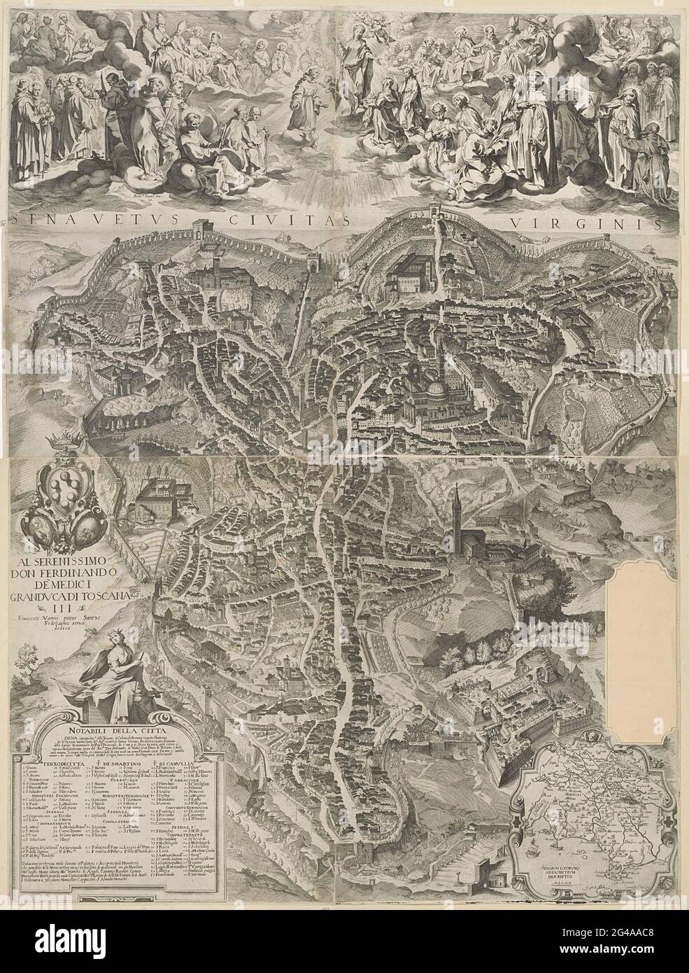 City of siena map hi-res stock photography and images - Alamy