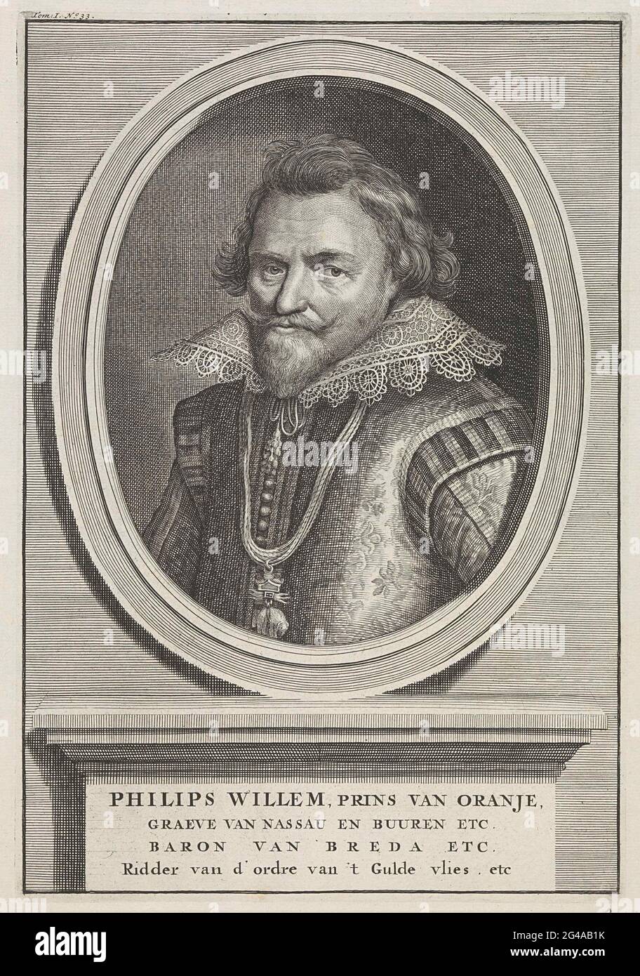 Portrait of Philip Willem, Prince of Orange. Portrait of Philip Willem ...