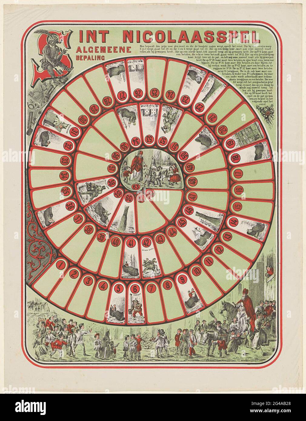 St Nicholas Game. Here the servant of Saint Nicholas appears each time ...