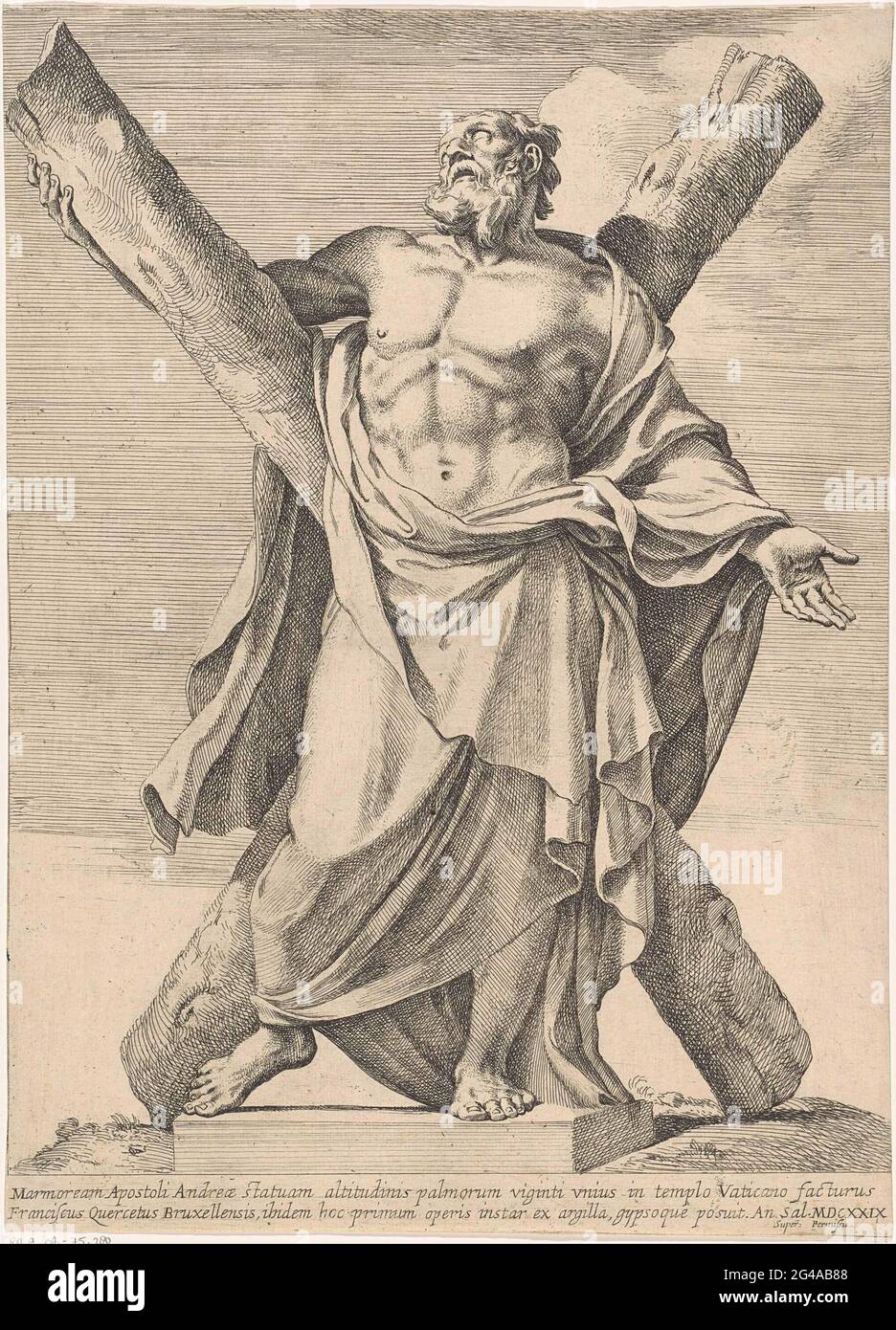 H. Andreas with his cross. Saint Andreas with his cross. To the image ...