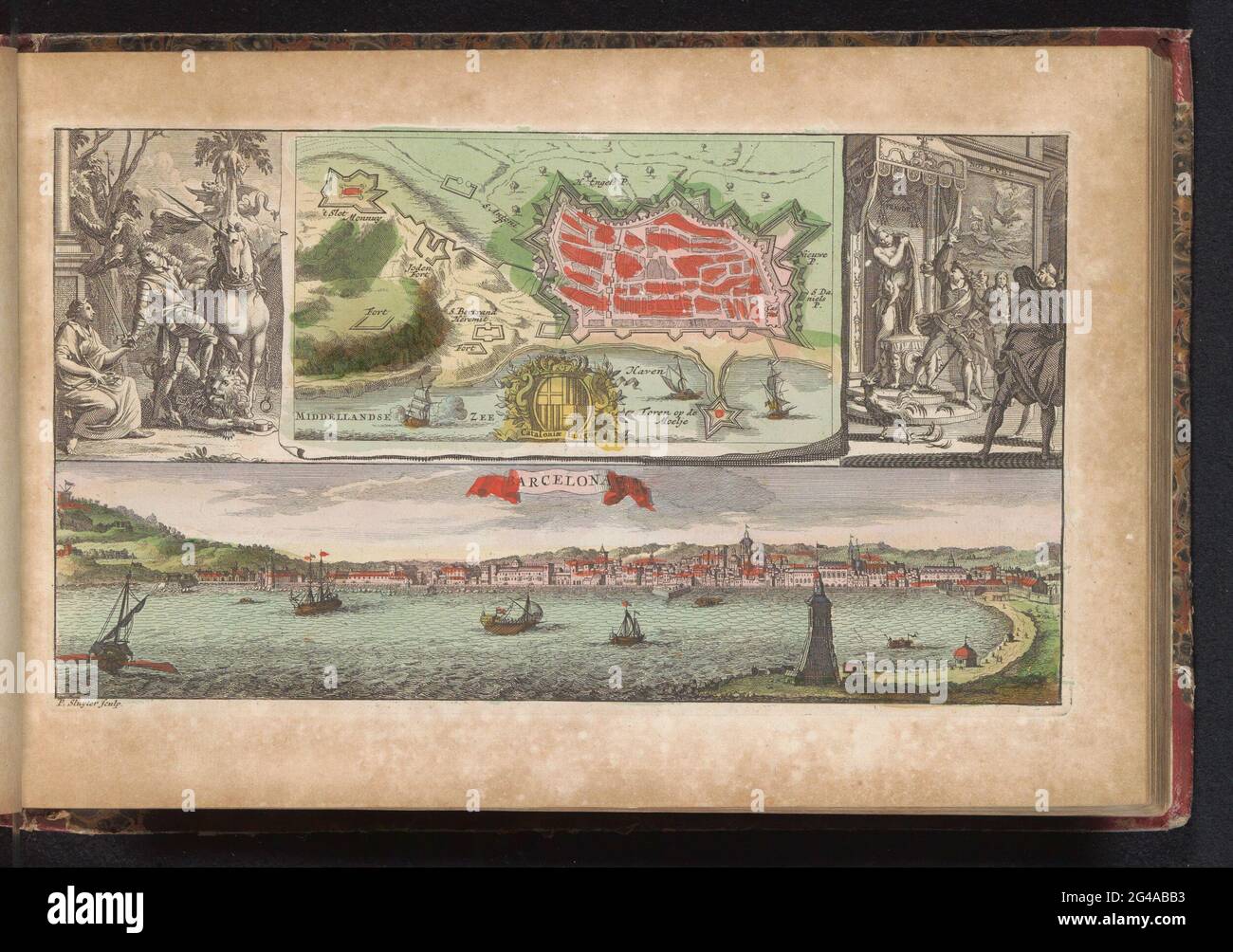 Map of barcelona 1706 hi-res stock photography and images - Alamy