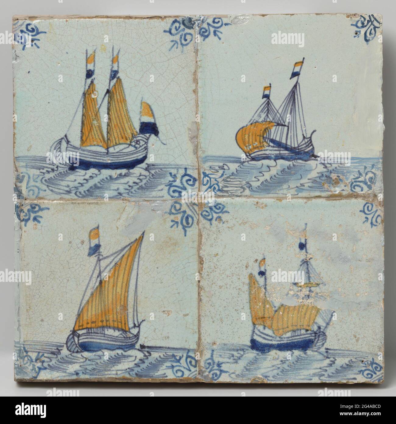 Four ships tiles hi-res stock photography and images - Alamy
