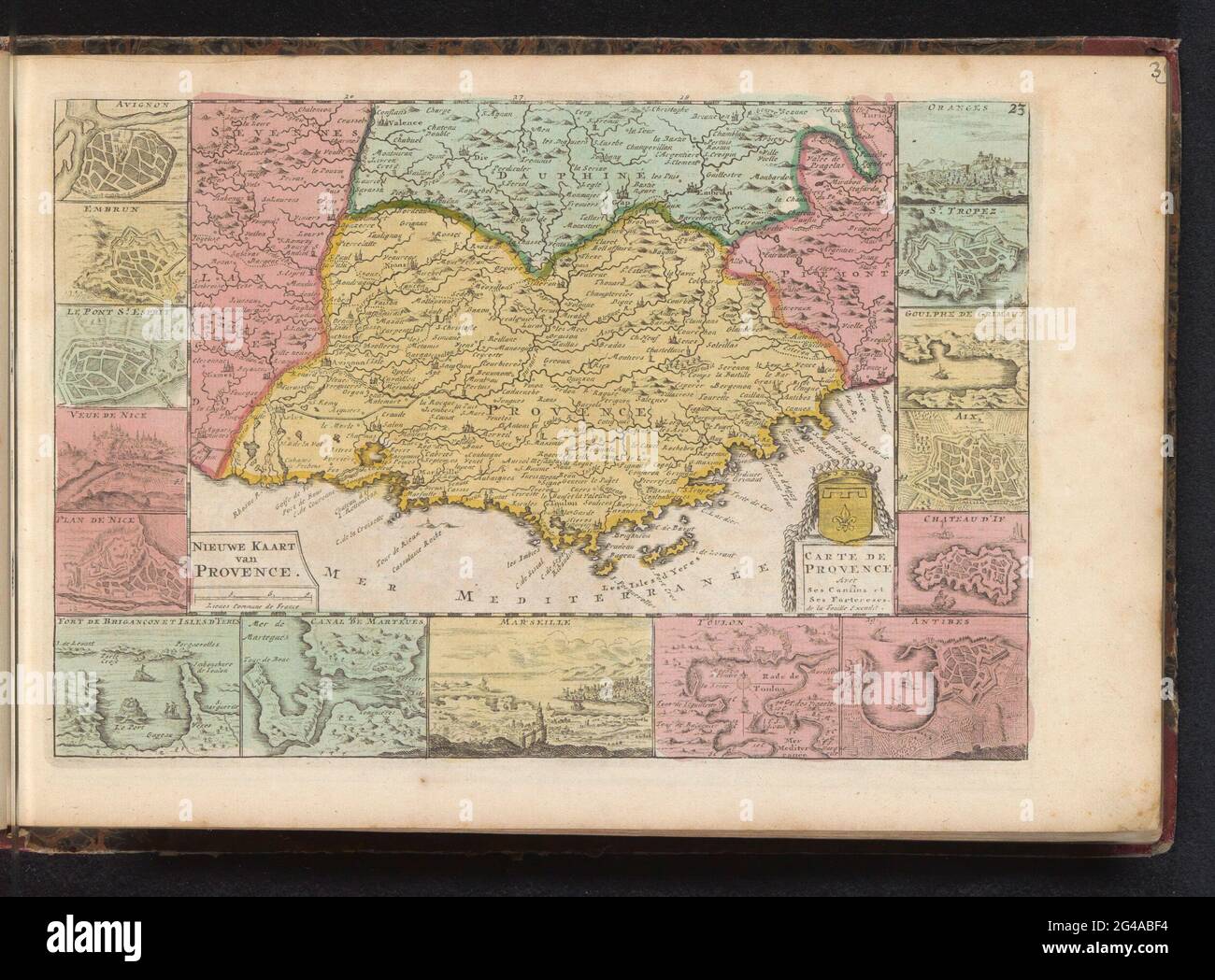 Map of Provence; New map of Provence / Carte de Provence. Provence map ...
