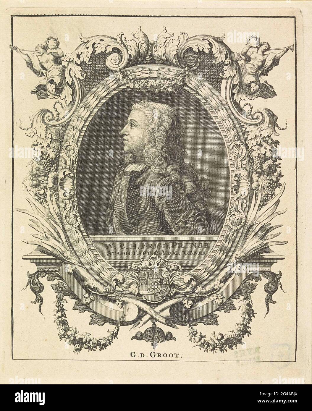 Portrait of Willem IV, Prince of Orange-Nassau. Portrait of Willem IV ...