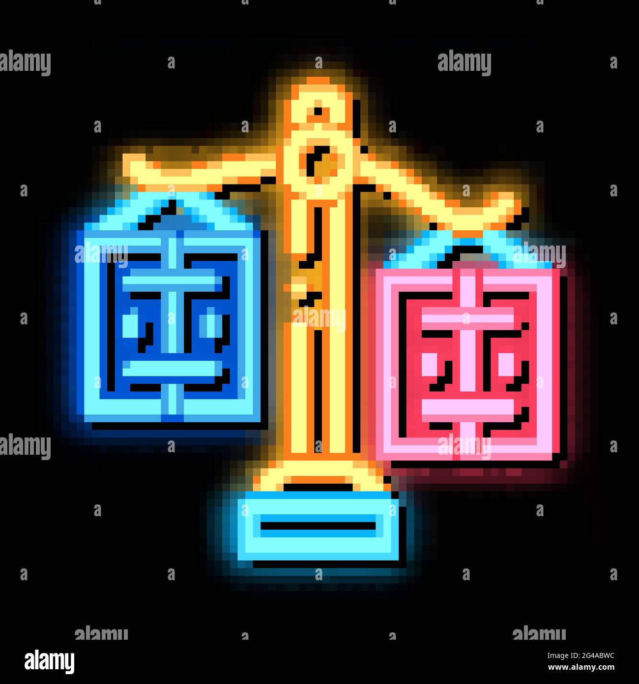 significance preponderance of different products neon glow icon ...