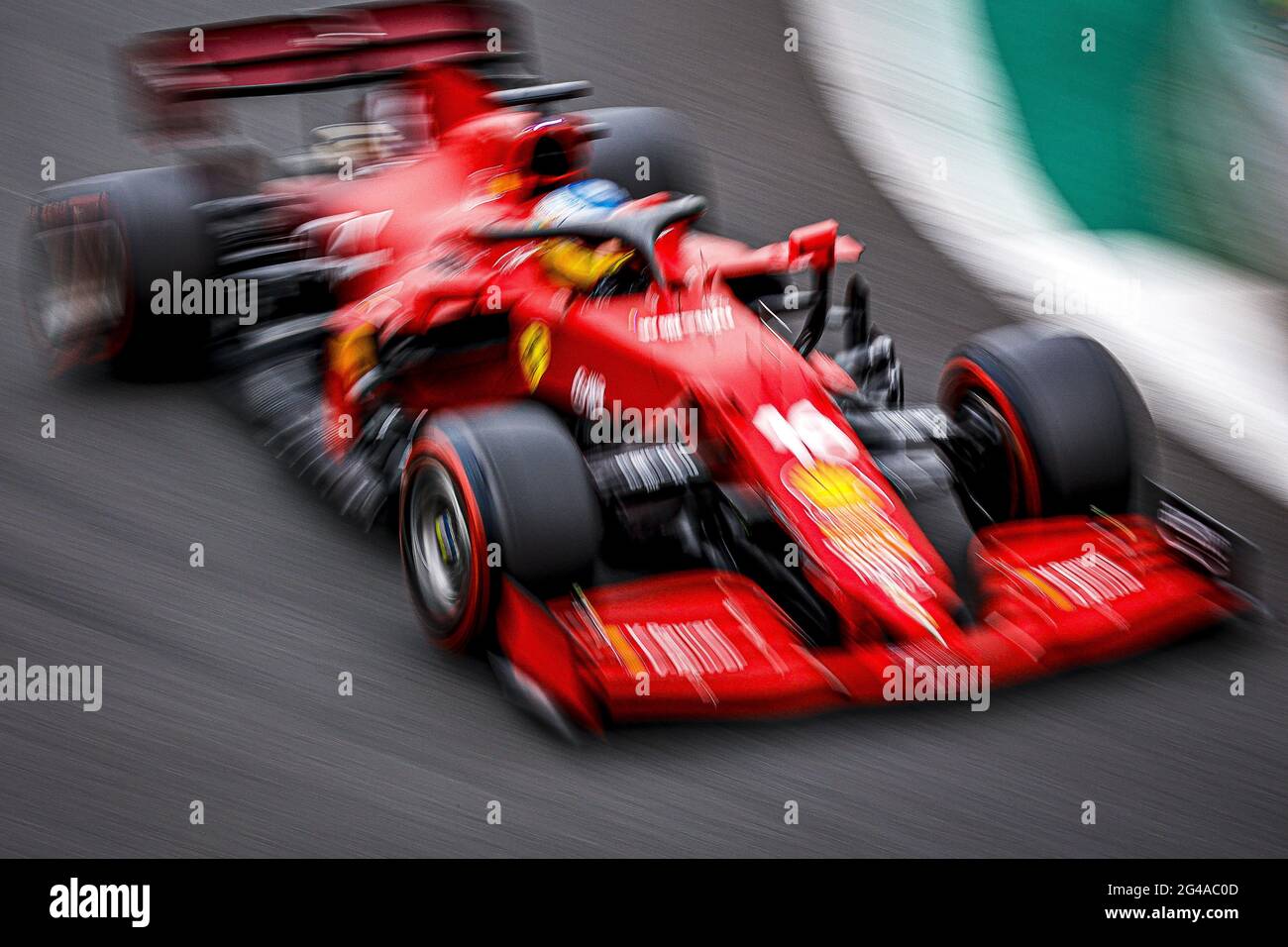 16 LECLERC Charles (mco), Scuderia Ferrari SF21, action during the ...