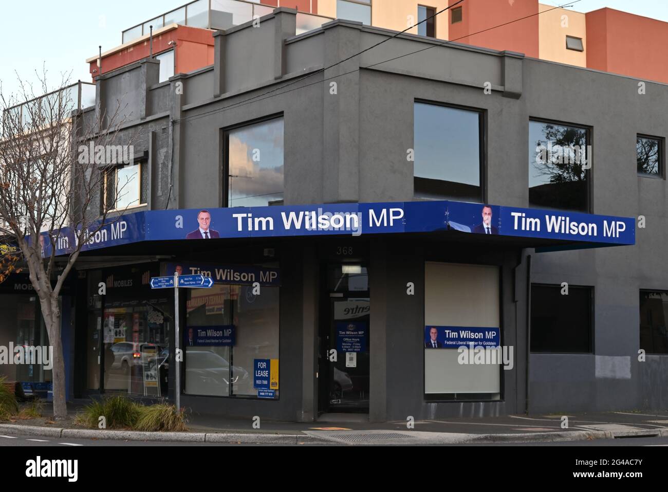The electorate office of Liberal Party MP Tim Wilson, the member for ...
