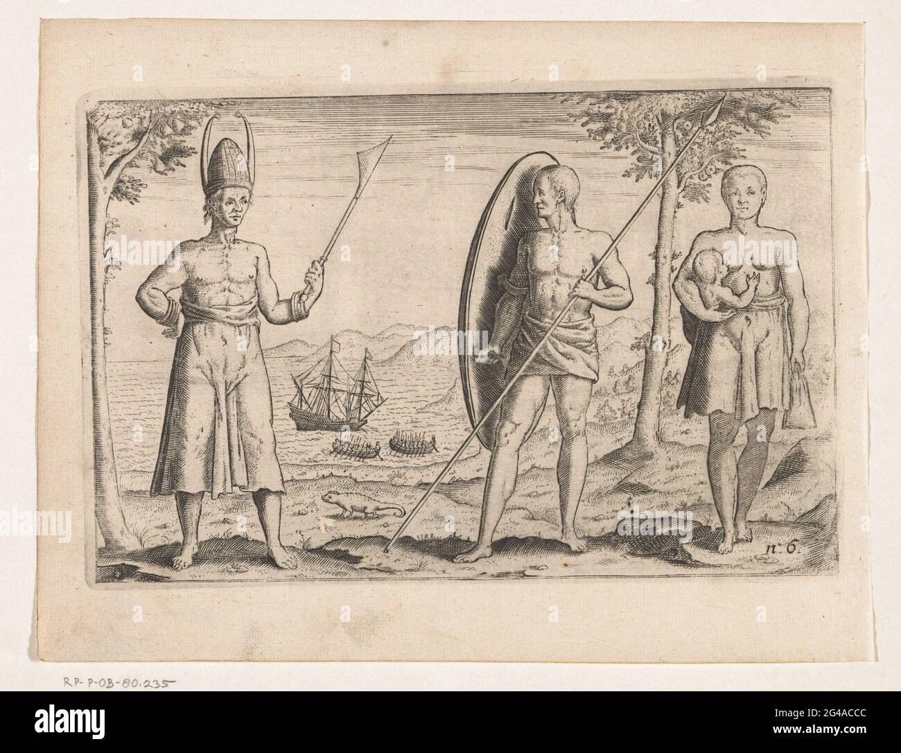 Residents at the Bay of Antongil (Madagascar), 1595. Residents at the ...