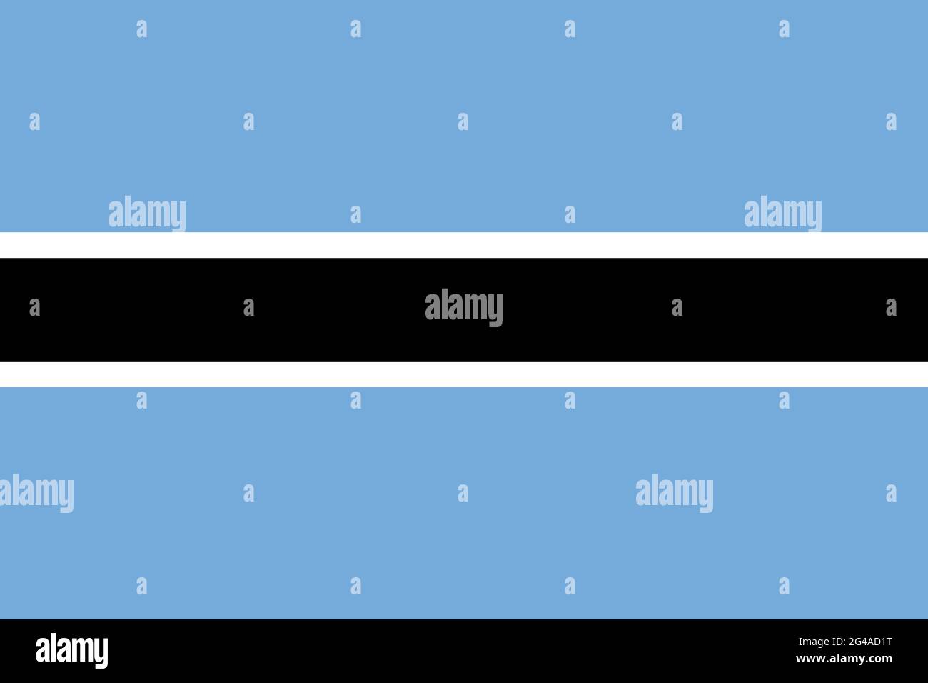 Flag of Botswana Stock Photo - Alamy