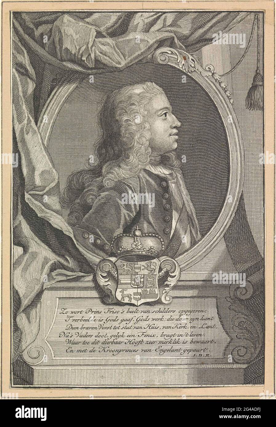 Portrait of Willem IV, Prince of Orange-Nassau. Portrait of Willem IV ...