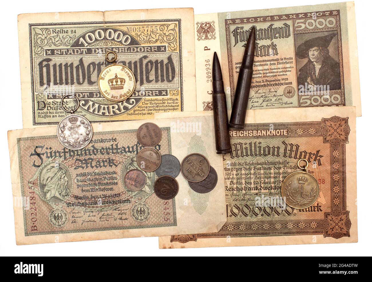 collectibles Coins Banknotes Awards Stock Photo - Alamy