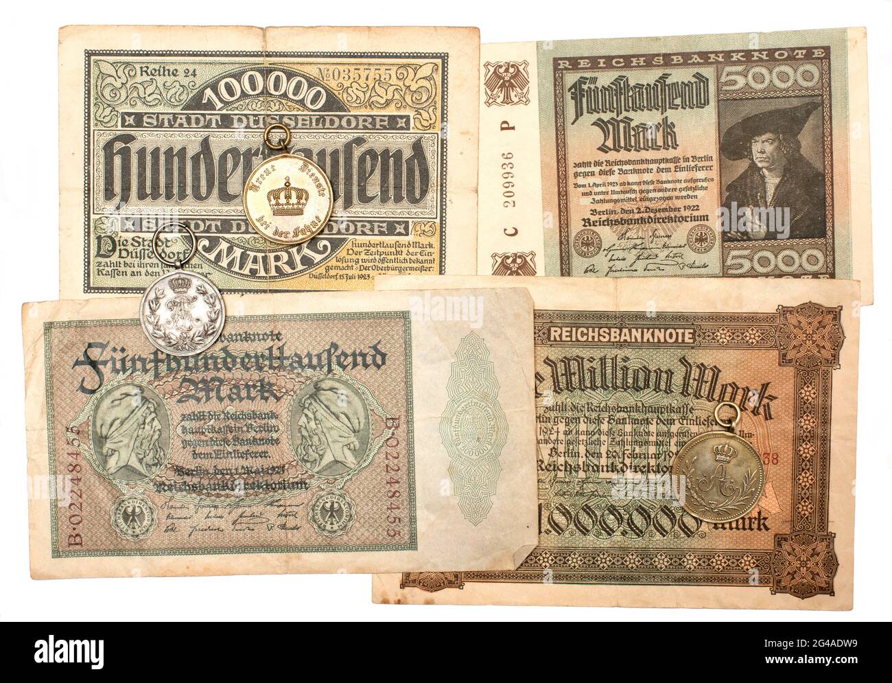 collectibles Coins Banknotes Awards Stock Photo - Alamy