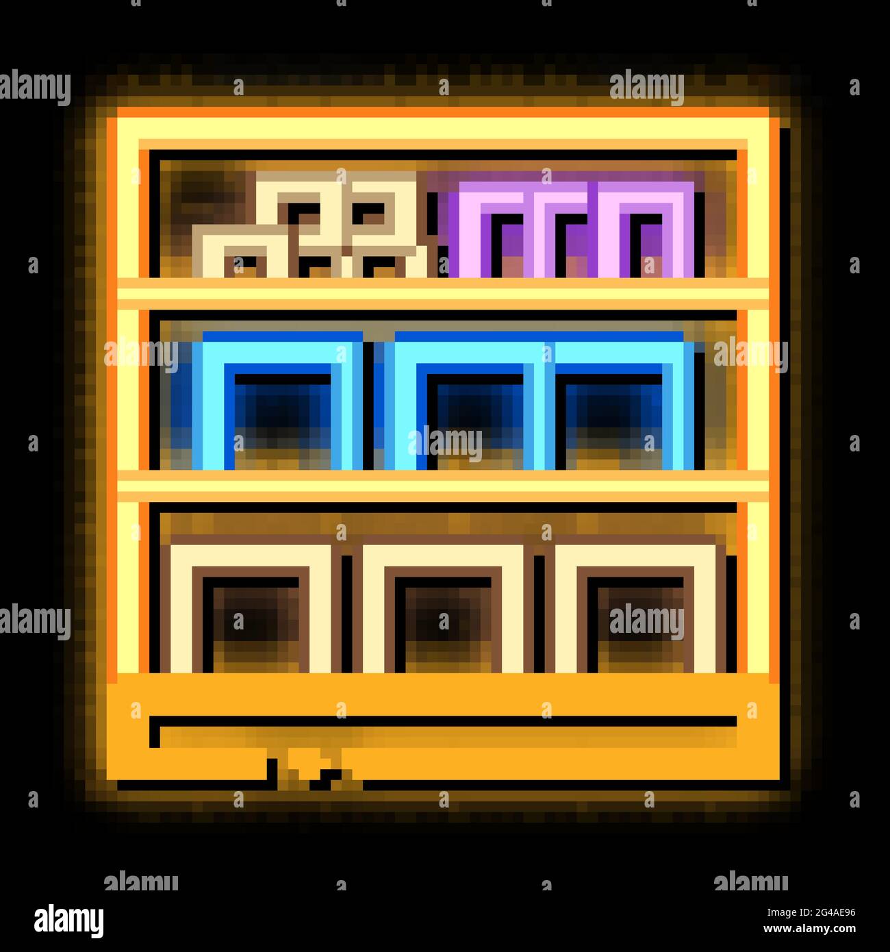 basement cellar neon glow icon illustration Stock Vector Image & Art ...