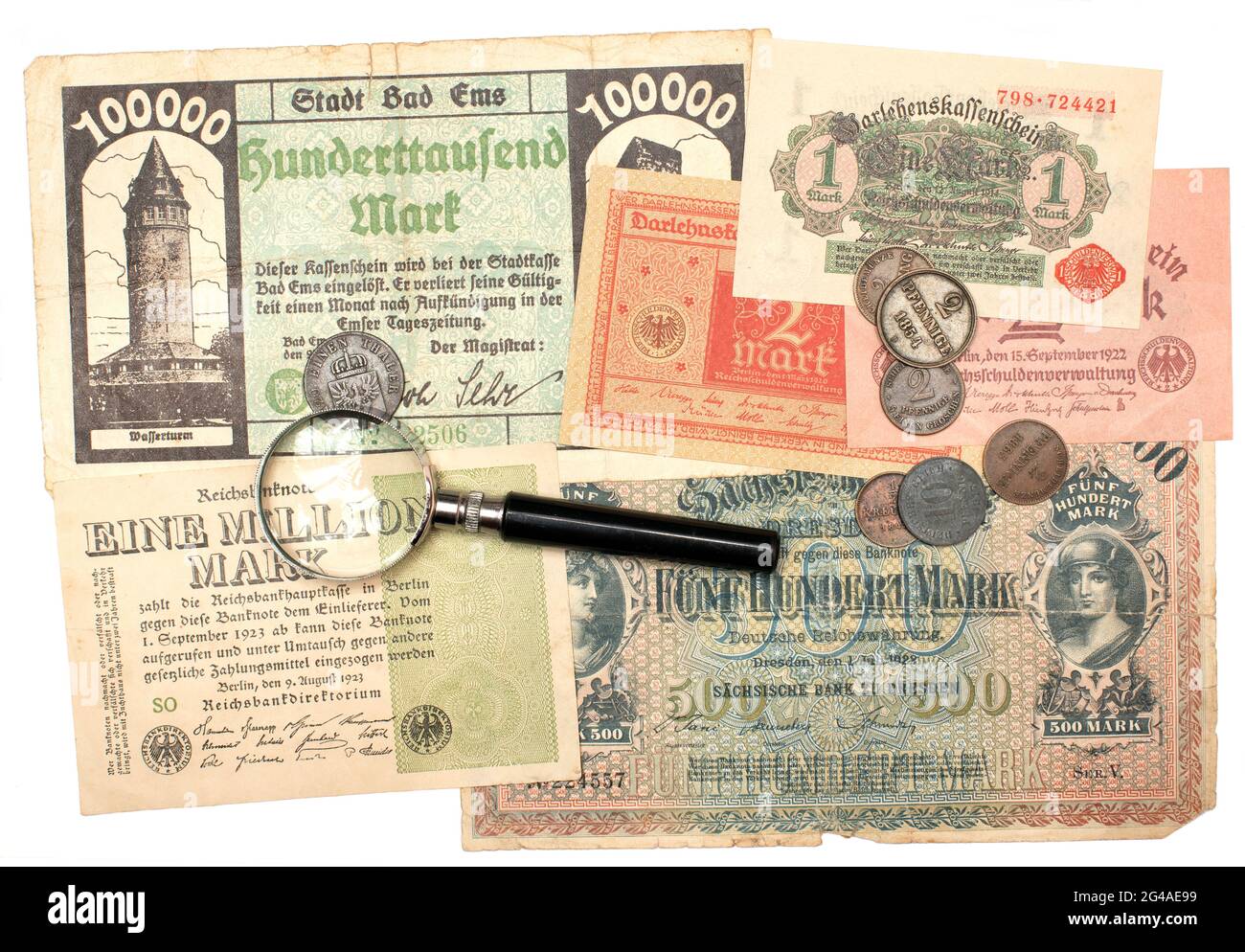 collectibles Coins Banknotes Awards Stock Photo - Alamy