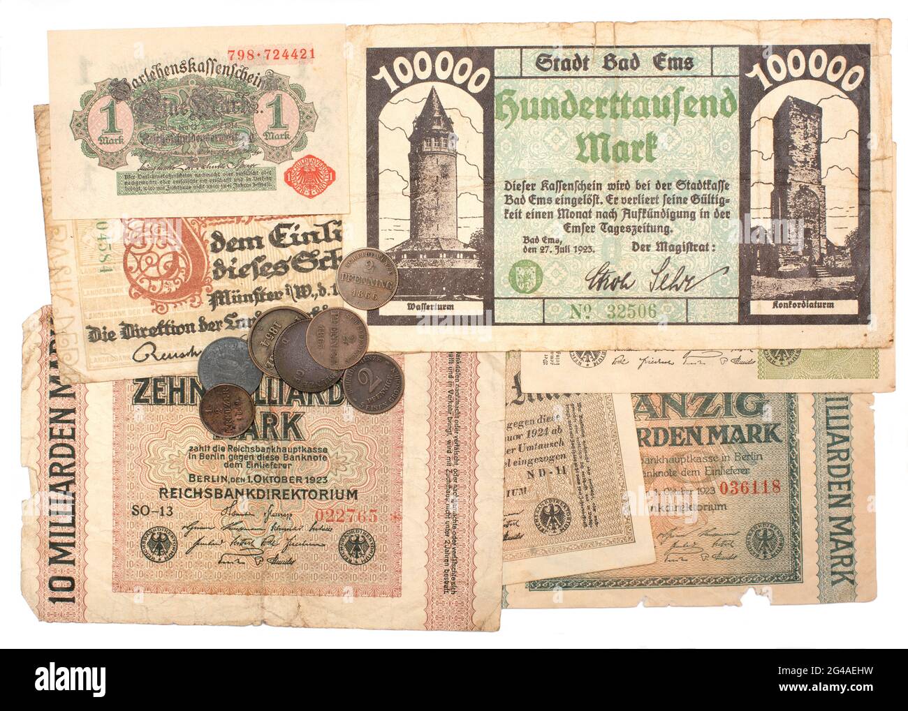 collectibles Coins Banknotes Awards Stock Photo - Alamy