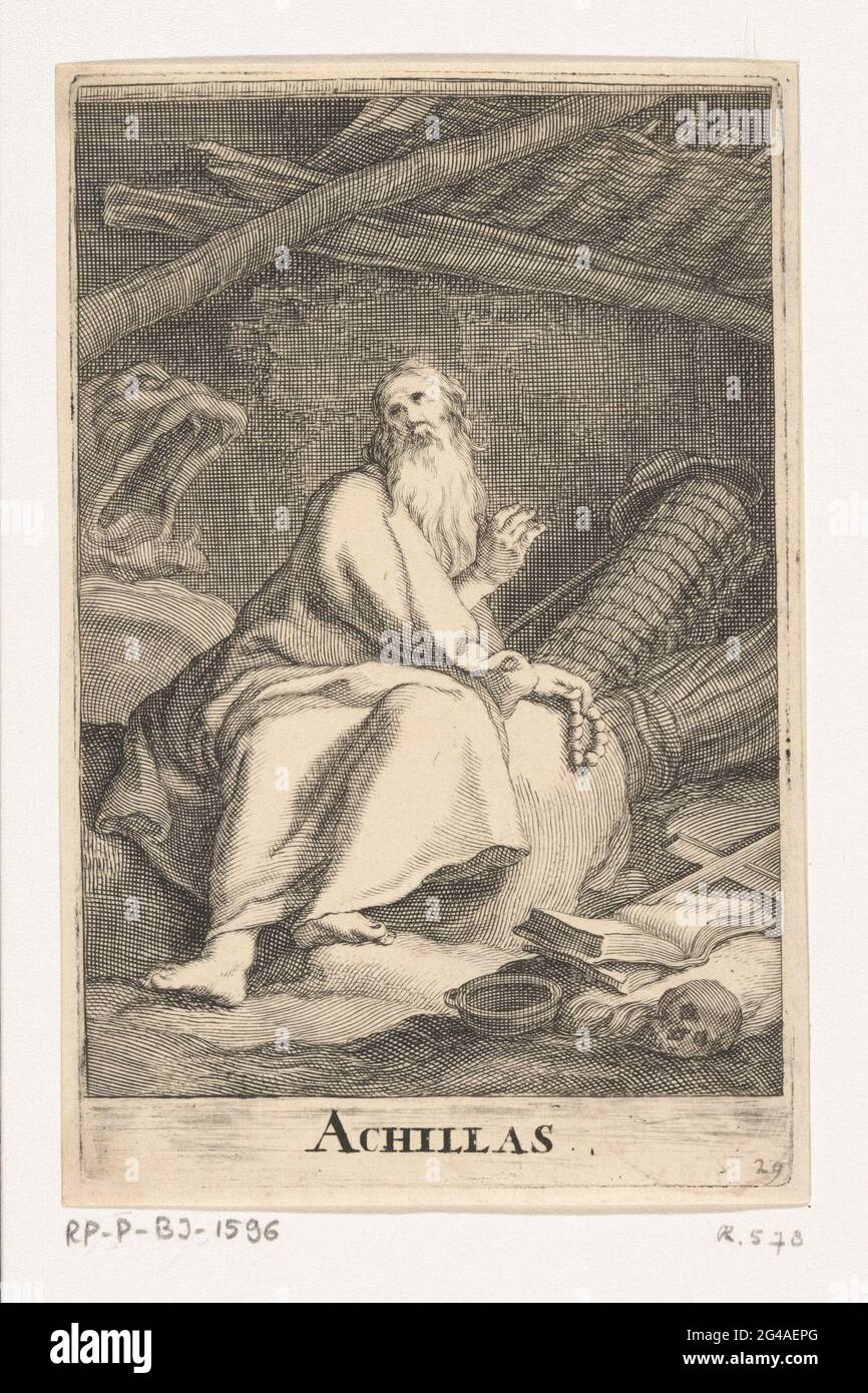 Holy Achilles; Achillas; Hermits: Thebani saints. Saint Achilles ...