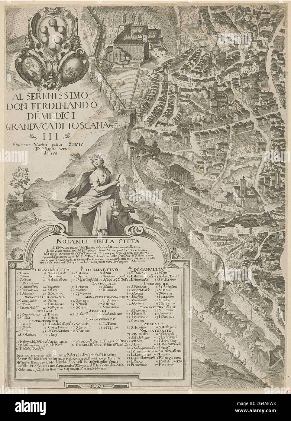 City of siena map hi-res stock photography and images - Alamy