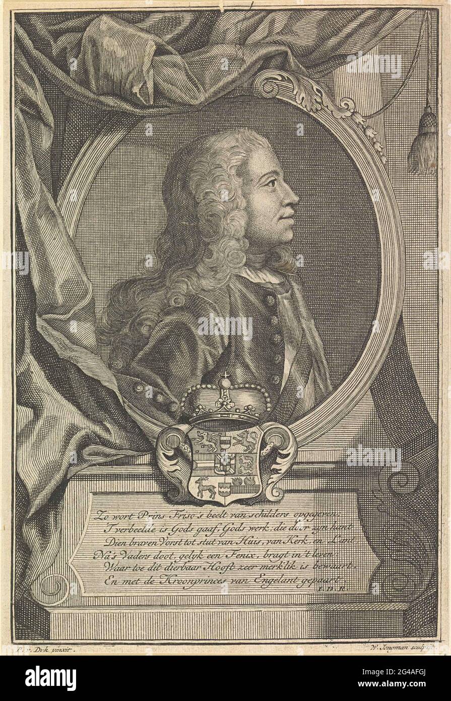 Portrait of Willem IV, Prince of Orange-Nassau. Portrait of Willem IV ...