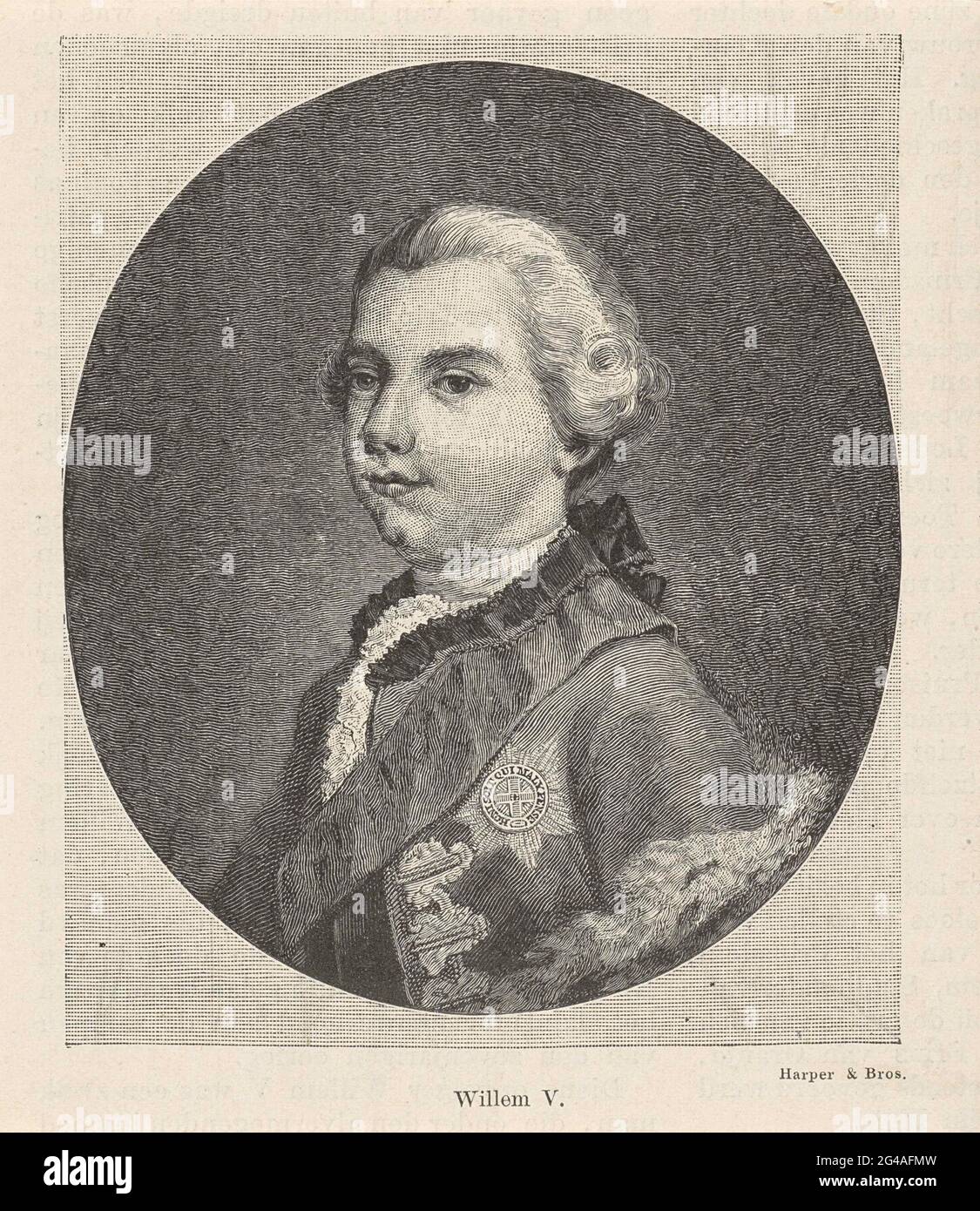 Portrait of Willem V, Prince of Orange-Nassau. Portrait of Willem V in ...