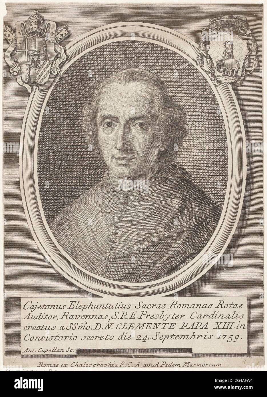 Portrait of Cardinal Gaetano Fantuzzi, also known as Cajetanus ...