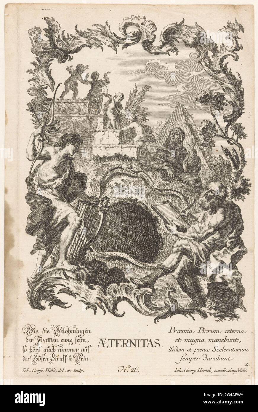 Allegory of eternal life; Aeternitas. Allegory of eternal life, in a ...