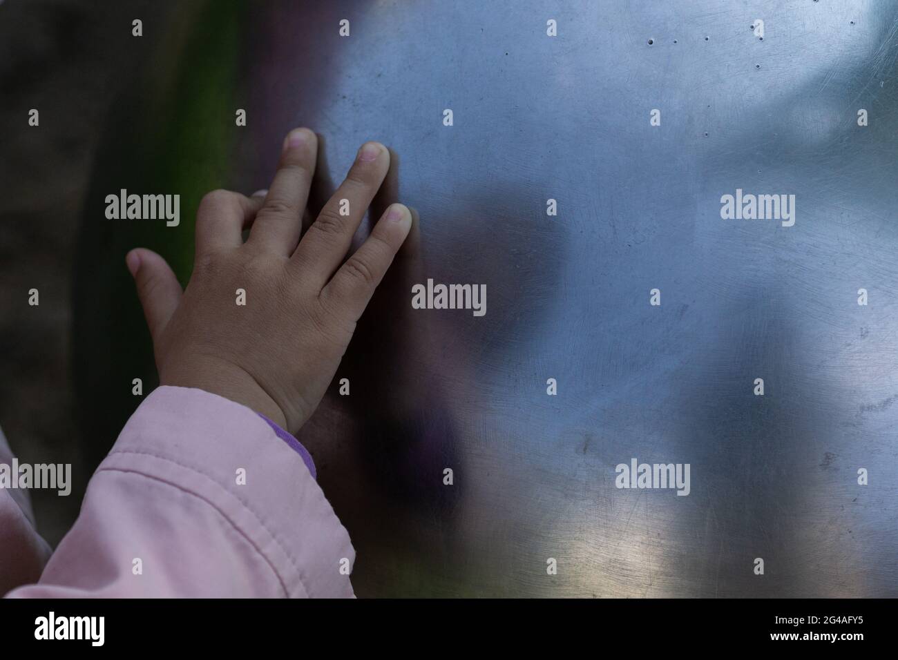 Closeup hand child put hi-res stock photography and images - Alamy