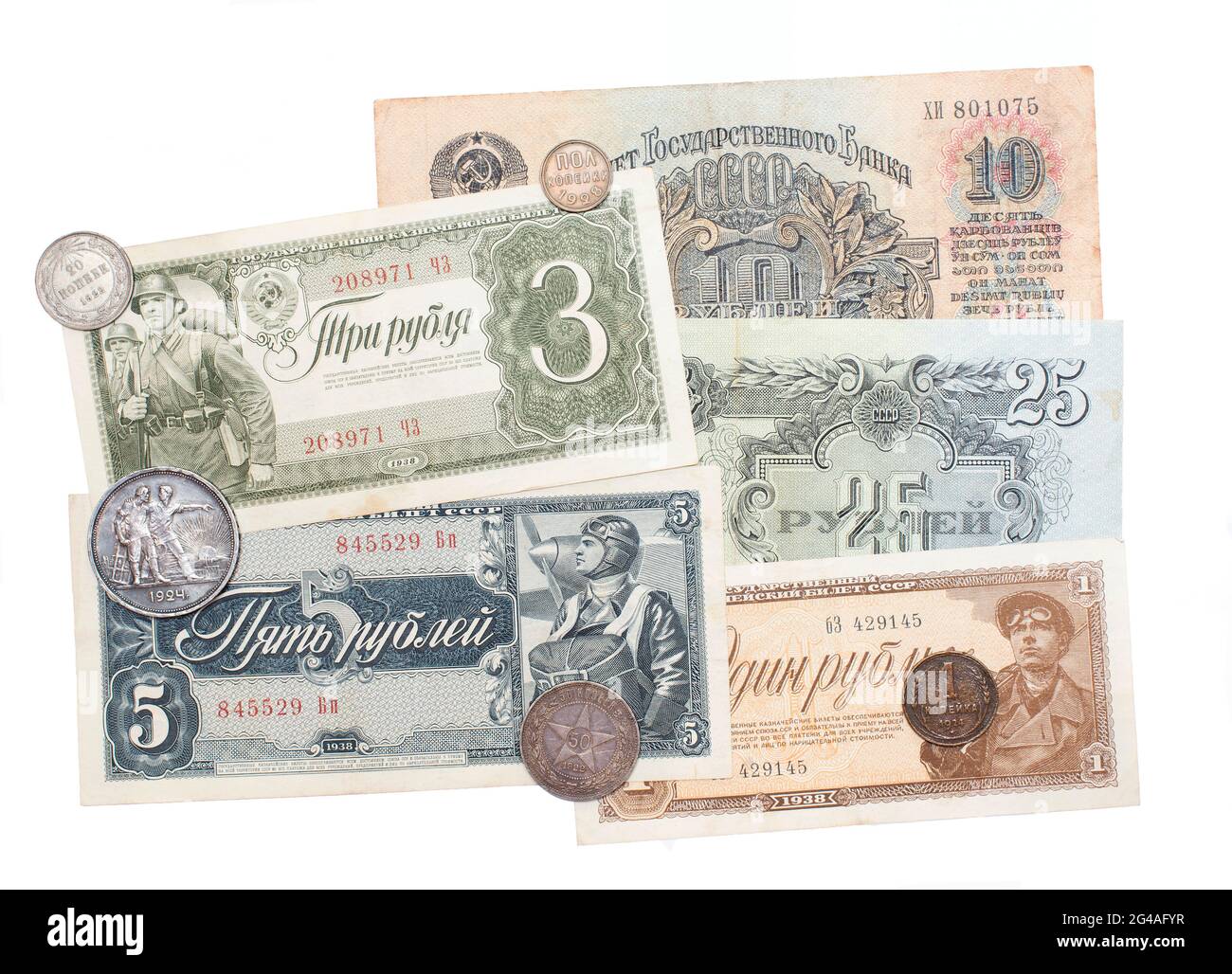 collectibles Coins Banknotes Awards Stock Photo - Alamy