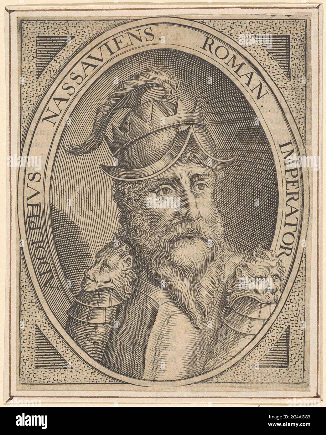 Portrait of Adolf, Count of Nassau and Roman German king. Portrait of ...