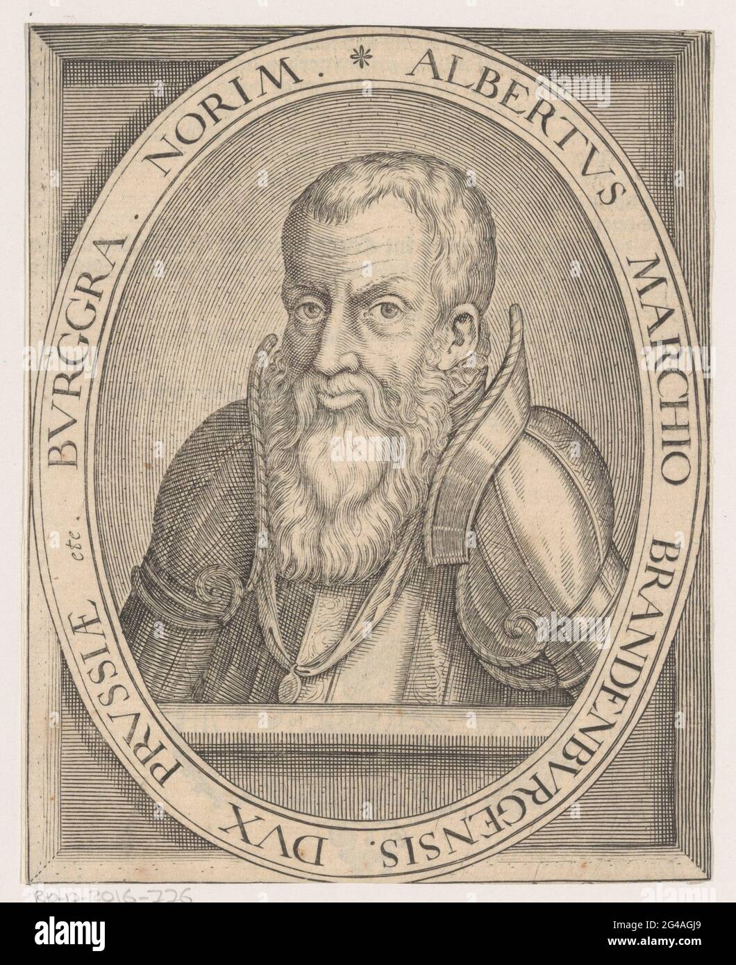 Portrait of Albrecht van Brandenburg-Ansbach, Duke of Prussia Stock ...