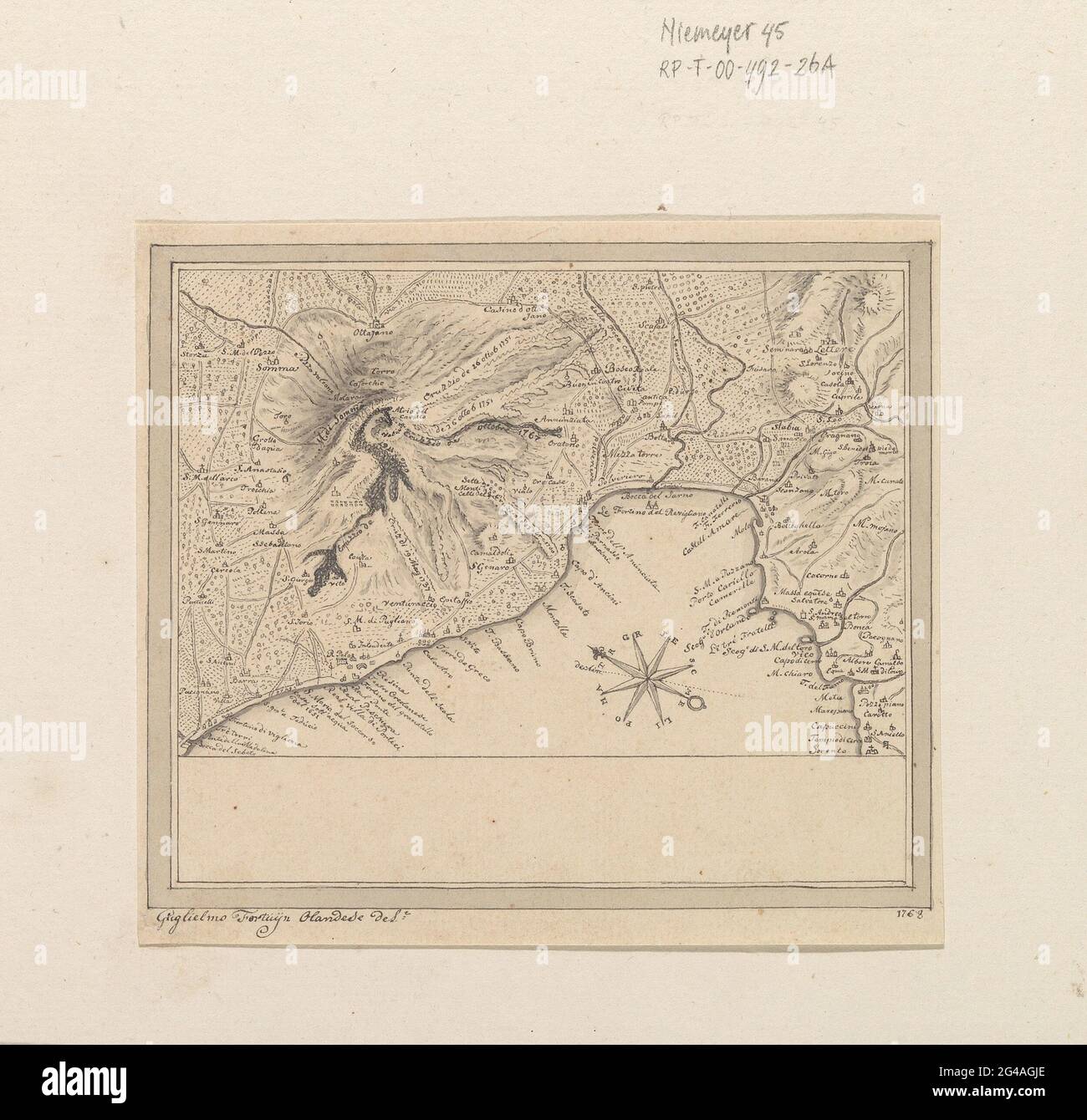 Map Of The Gulf Of Naples High Resolution Stock Photography and Images ...