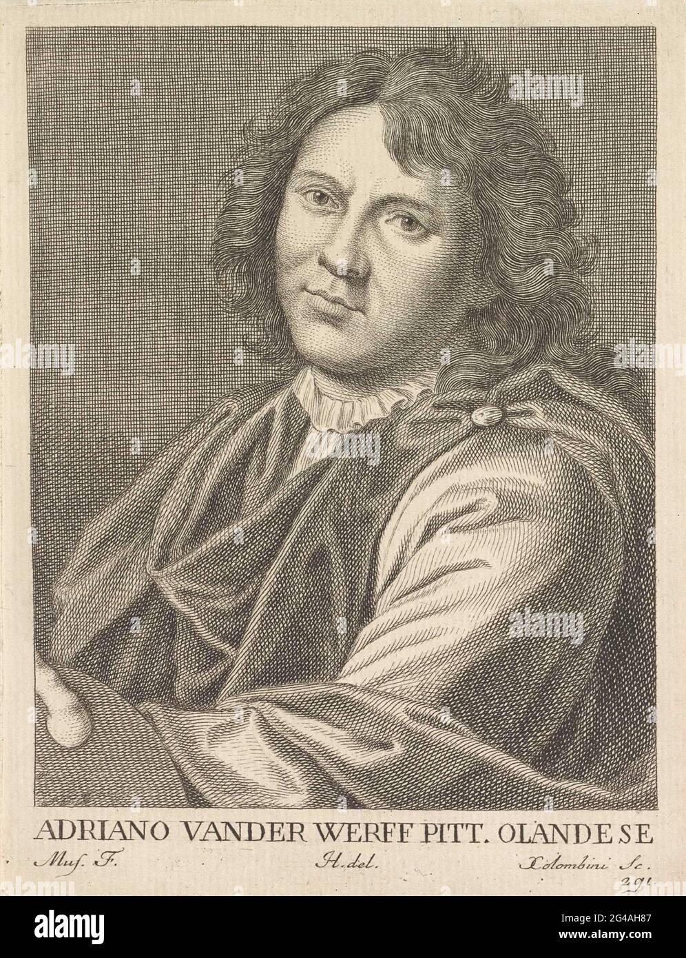 Portrait of artist Adriaen van der Werff; Portraits of artists ...