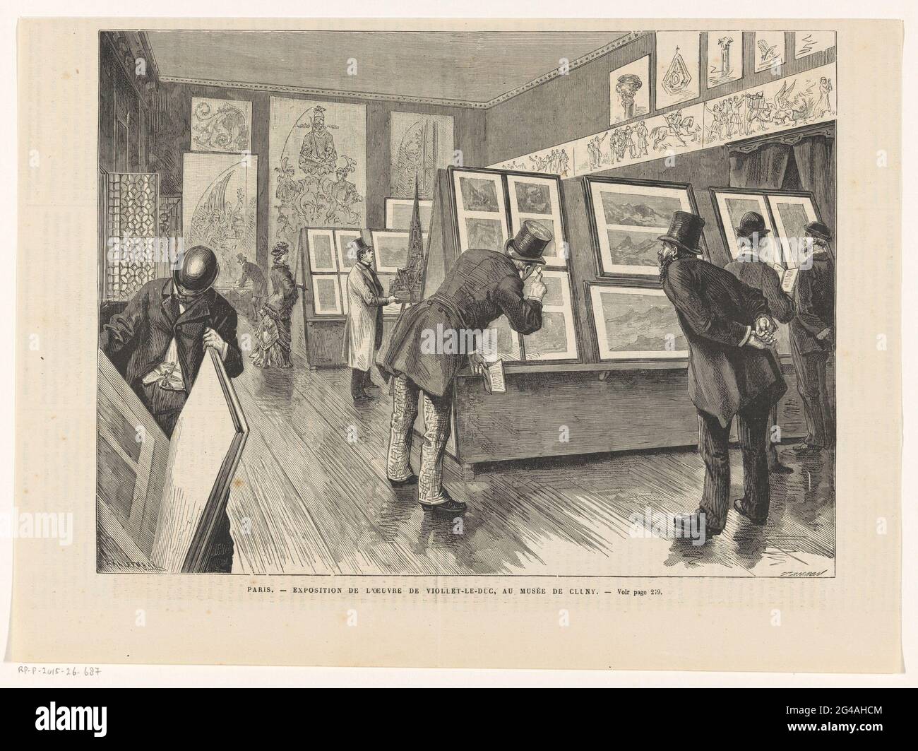 Exhibition with work by Viollet-le-Duc; Paris - Exposition de l'oeuvre ...