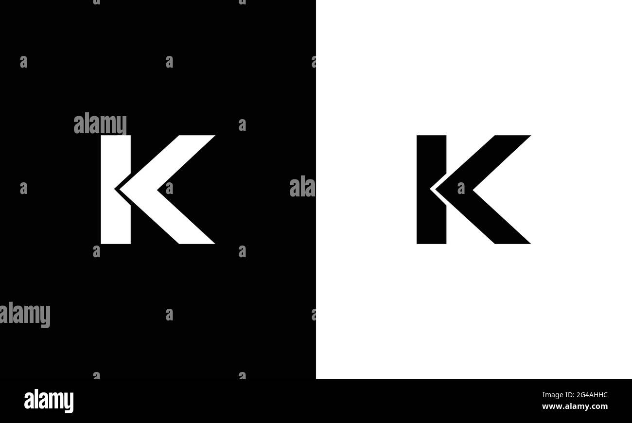 K Letter Logo concept. Creative Minimal Logo design Stock Vector Image ...