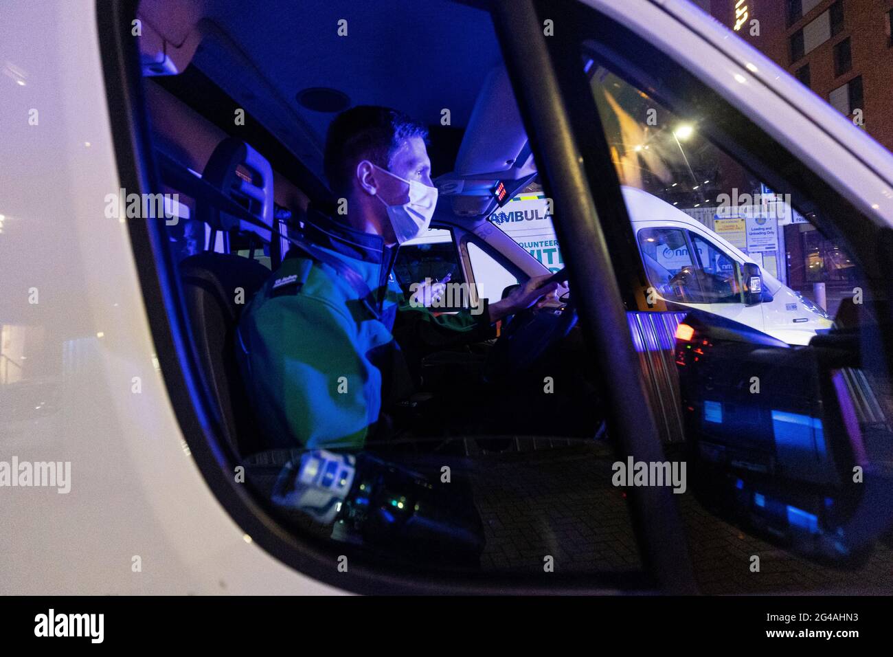 EDITORIAL USE ONLY Paramedic Nathan Hubble responds to an emergency ...