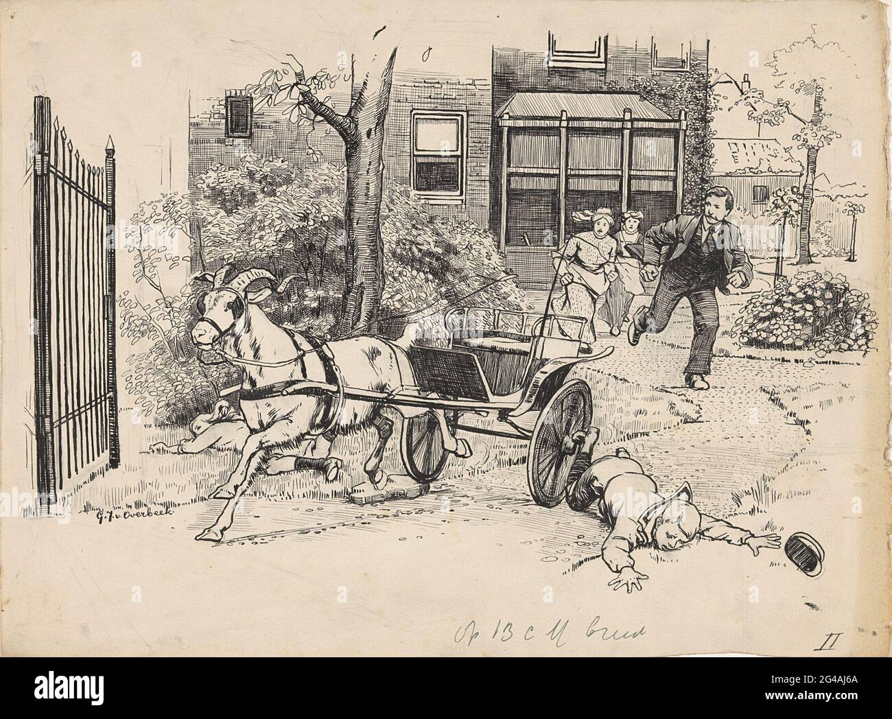 Boy and girl fall out of a car. A boy and girl fall from a car that is ...